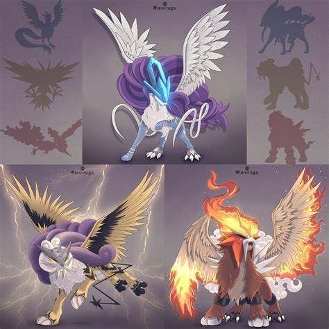 Pokemon Legendary Dogs Vs Birds