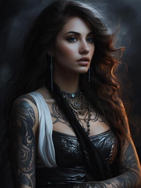 A Beautiful Tattooed Girl R Leonardoai