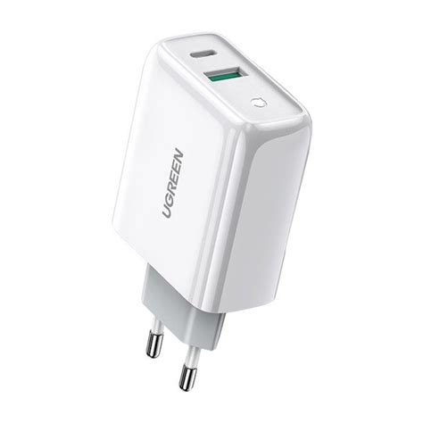 Сетевое зарядное устройство UGREEN CD170 USB+USB Type-C Wall Charger ...