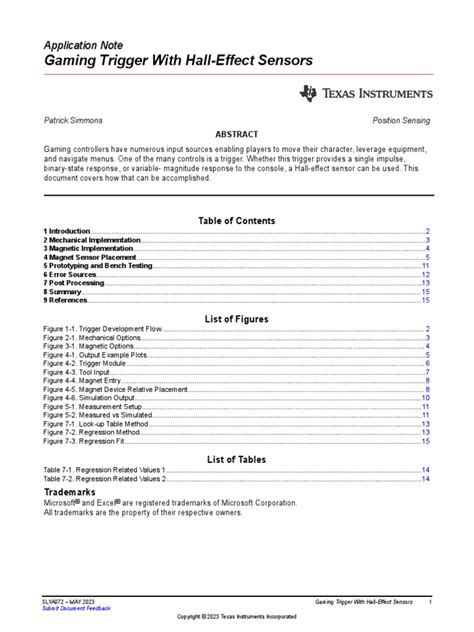 gaming trigger with hall effect sensors pdf regression analysis