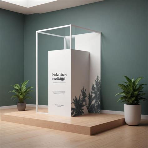Isolation Mockup Design Premium AI Generated Image