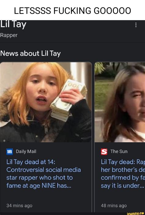 Lil Tay Rapper Letssss Fucking Gooooo News About Lil Tay Daily Mail Lil