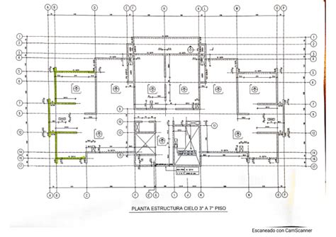 Planta Estructura Muros Tercer Piso Edificio 1c 07072022 Pdf