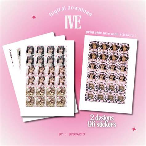 Ive K Pop Mailing Stickers Digital Download 2 Design Cute K Pop Idol