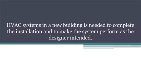Testing Adjusting And Balancing Of All Hvac Systems Pptx