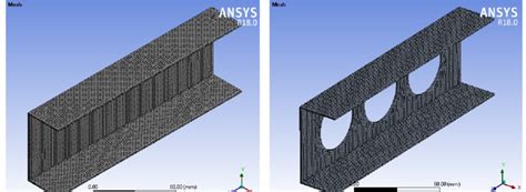 Fe Mesh Model Without And With Holes Download Scientific Diagram