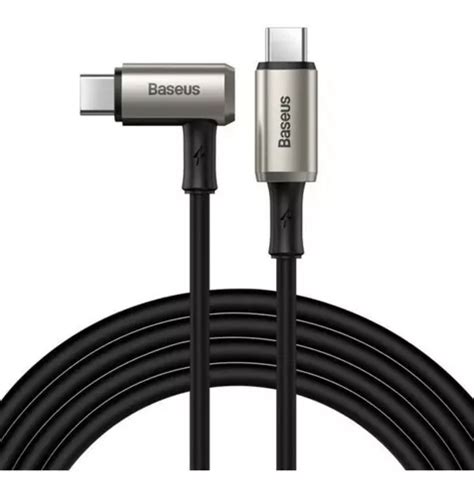 Cable Baseus Pd 3 1 Gen2 5a De 10 Gbps 100 W 1 5 M Tipo C 2