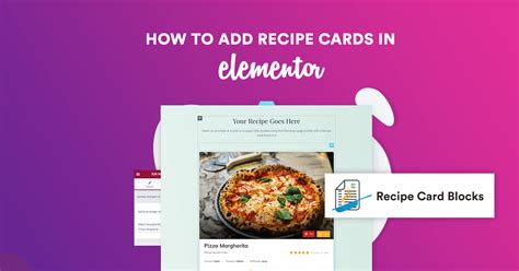 How To Add Recipe Card Blocks In Elementor Documentation