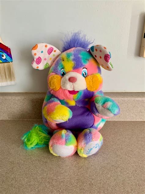 Vintage Popples Pixie Doodle Tie Dye Plush Toy Stuffie Etsy