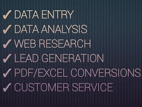 all types of web research data entry analysis and pdf excel