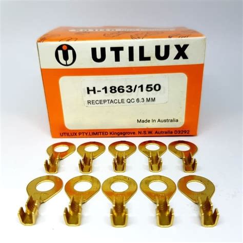Skun UTILUX H1863 Ring Massa Diameter 6MM Baut 10 Terminal Skun Bulat