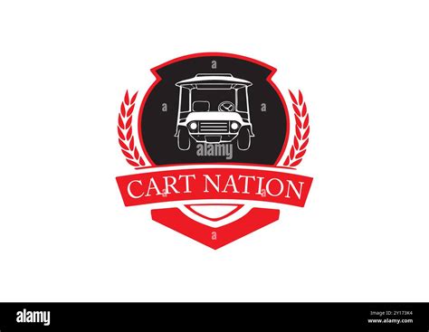 Vintage Golf Cart Emblem With Classic Design Elements Stock Vector Image And Art Alamy