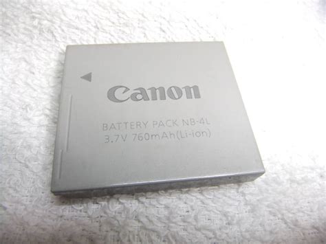 Yahooオークション 純正 Canon キャノン Nb 4l バッテリー 動作確認