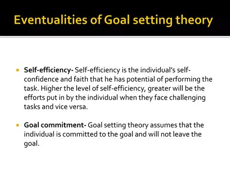 Goal Setting Theory Pptx
