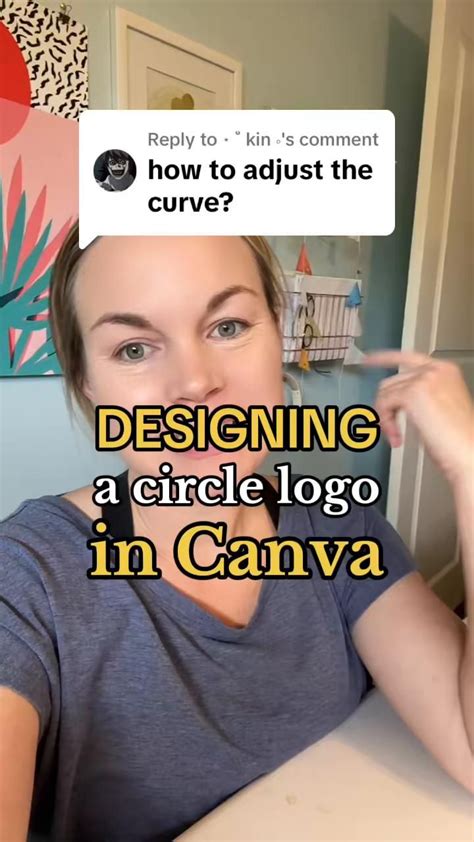 ˚ Kin ༚ How To Curve Your Text For A Circular Logo In Canva Circular Logo Canva Tutorial Canvas