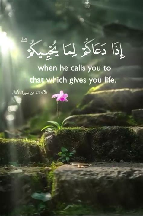 يَا أَيُّهَا الَّذِينَ آمَنُوا اسْتَجِيبُوا لِلَّهِ وَلِلرَّسُولِ إِذَا