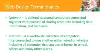Coding IntroDUCTION To HTML Web Development PPT