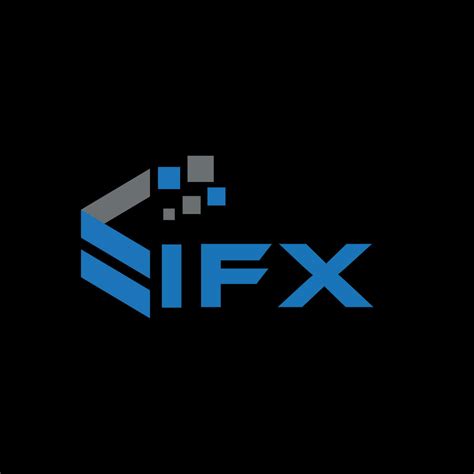 Ifx Letter Logo Design On Black Background Ifx Creative Initials