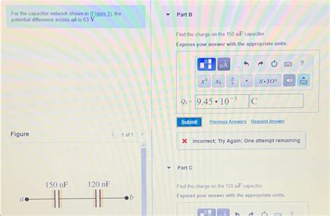 Solved For The Capacitor Network Shown In Figure 1 ﻿the