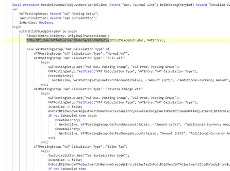 Event Request Codeunit 12 Postdtldvendvatadjustment · Issue 24056