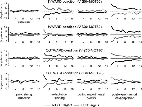 Behavioral Evidence For Adequate Visual Motor Adaptation Angular