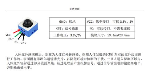 认识人体红外感应模块