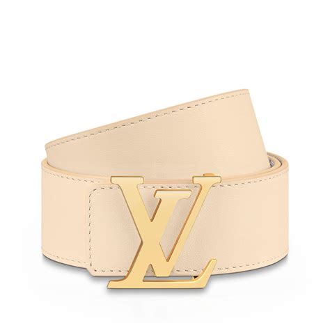 Lv 이니셜 40mm 리버서블 벨트 다미에 아주르 캔버스 액세서리 루이 비통