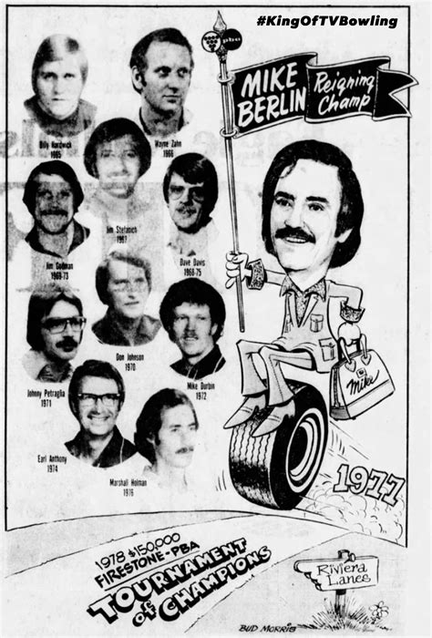 King 1978 Reigning 77 Champion Mike Berlin Is Featured In This Classic Clipping With His