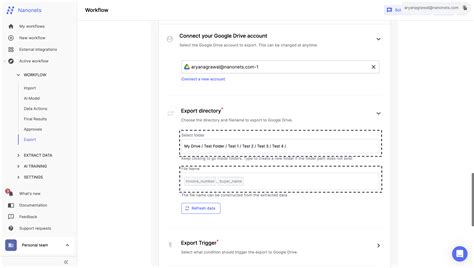 Google Drive Export