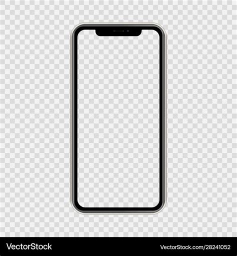 Realistic Smartphone Shape A Modern Mobile Vector Image