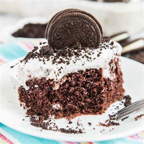 Oreo Poke Cake Shaken Together