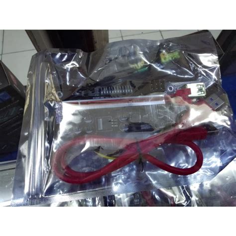 Jual Pcie Riser 011 Pro 10 Kapasitor Riser Card X1 To X16 Mining