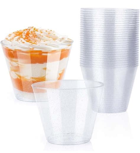 Bicchieri Plastica Pezzi Coppette Gelato ML Ciotole Aperitivo Finger Food Riutilizzabili