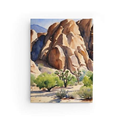 Joshua Tree In Watercolor Journal Blank Bearroadrunner