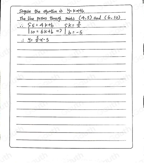 Solved Write The Equation Of The Line In Fully Simplified Slope