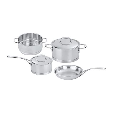 Demeyere Atlantis 41006 7 Ply Stainless Steel Cookware Set 6 Pc Plant Based Pros