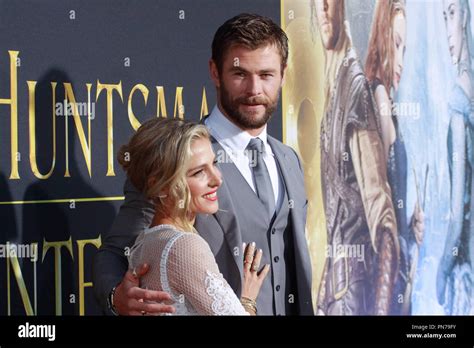 Elsa Pataky And Chris Hemsworth At The Premiere Of Universal Pictures The Huntsman Winter S