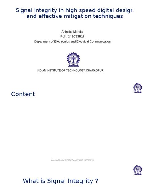 Signal Integrity In High Speed Digital Design And Pdf