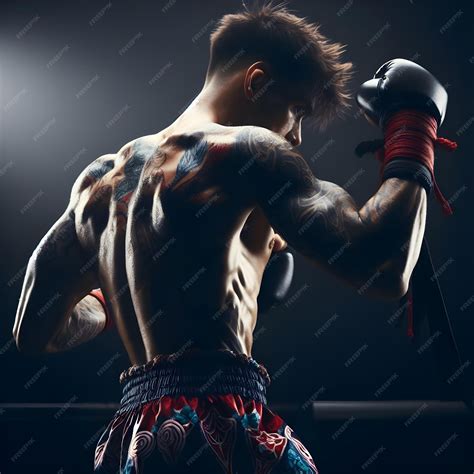 Premium Photo Muay Thai Punches Kicks Elbows And Knees