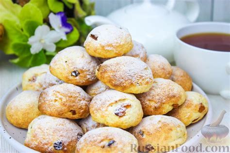 Рецепт Творожное печенье с изюмом на
