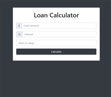 Github Elena In Codeloan Calculator Javascript Loan Calculator