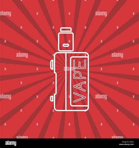 Vaporizer Electric Cigarette Vapor Mod Vape Life Vector Stock Vector