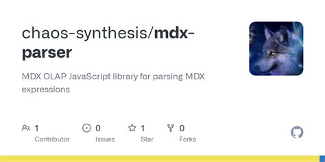 Github Chaos Synthesismdx Parser Mdx Olap Javascript Library For