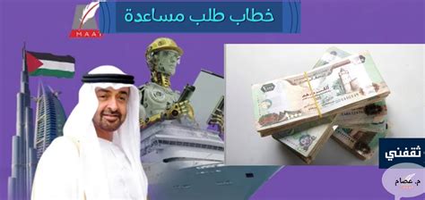 طلب مساعدة مالية من الشيخ محمد بن زايد