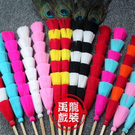 戏剧蚕丝翎子座翎腿翎脚紫金冠俏花旦孙悟空穆桂英刀马旦头饰用品虎窝淘