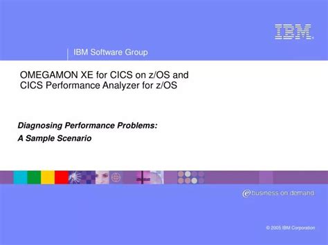 PPT OMEGAMON XE For CICS On Z OS And CICS Performance Analyzer For Z