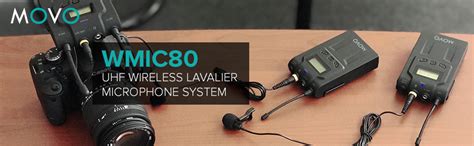 Amazon Com Movo Wmic Uhf Wireless Lavalier Microphone System With Bodypack Transmitters