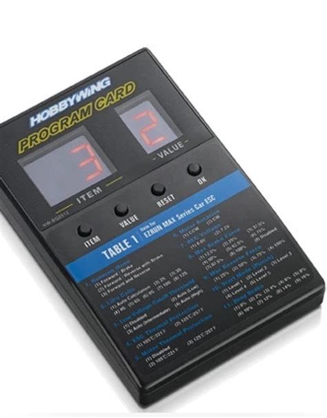 HobbyWing LED Program Card Hub Hobby