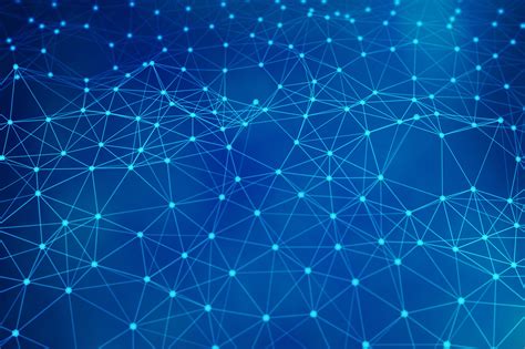 Blue Network Connection Lines Futuristic Background For Technology Concept Abstract