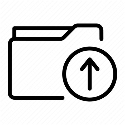 Folder File Data Storage Archive Upload Up Icon Download On